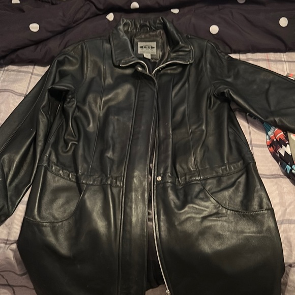 Jackets & Coats | Size Small Ladies Genuine Black Leather Jacket | Poshmark